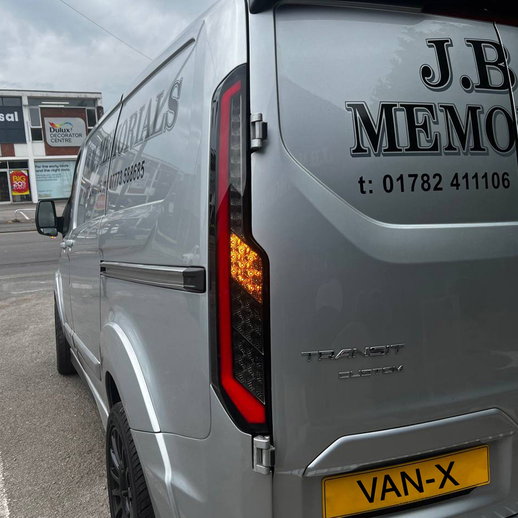 Für Transit Custom Van MK2 Sequentieller Blinker LED Rückleuchten getö ...